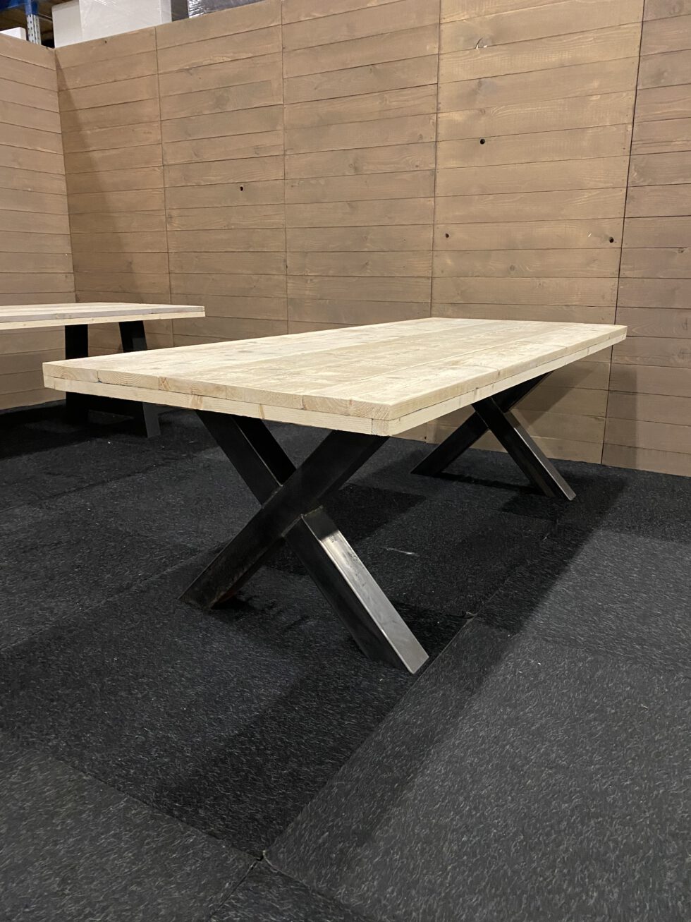 Tafel X poot 240 x 97 - Basta Eventbouw